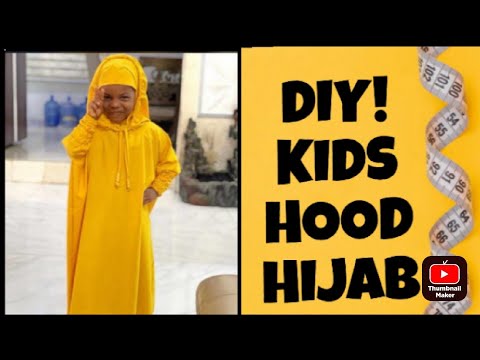 Abaya with hood cutting and stitching (Detailed) | How to make abaya ...