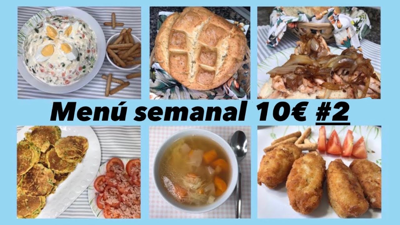 Menú semanal FÁCIL Y BARATO (nº2) 🤩 // OS ENSEÑO LA COMPRA - YouTube