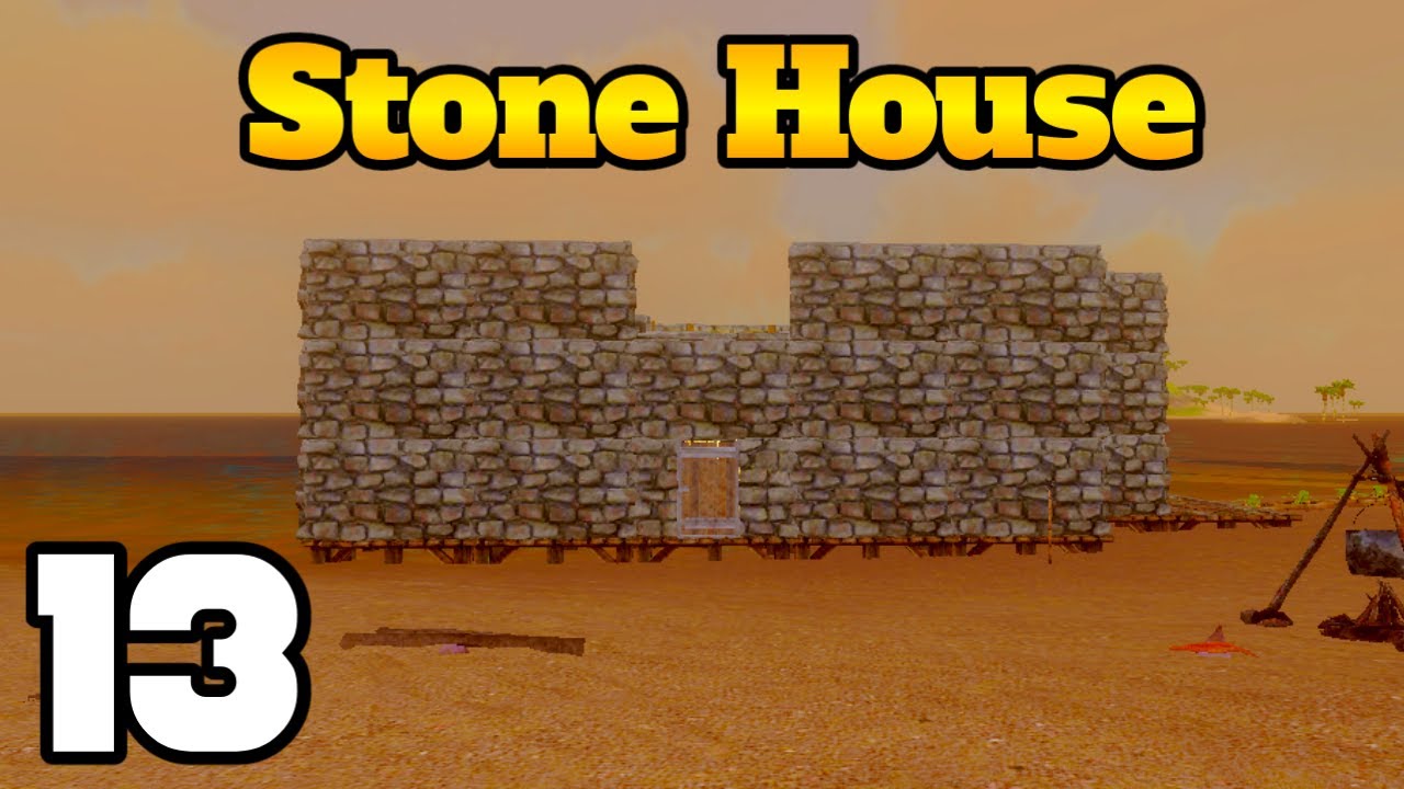 Rebuild My house with stone in Ark survival evolved - YouTube