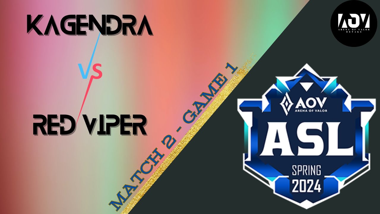 ASL Regular Season 2024 Spring - Kagendra vs Red Viper - Week 1 Day 1 - Match 2 Game 1 - YouTube