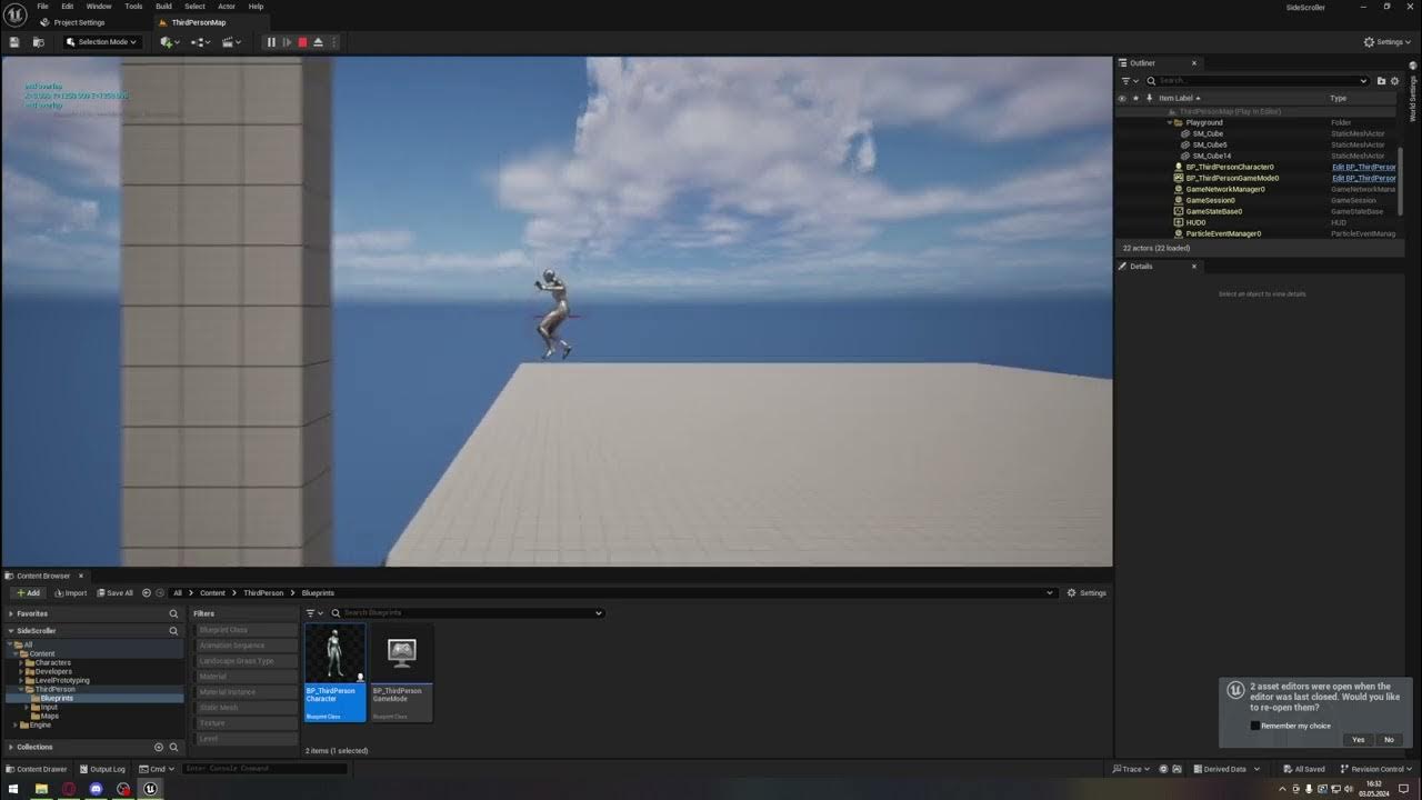 Unreal Engine 5 - #7 Sidescroller wall sliding and wall jump - YouTube