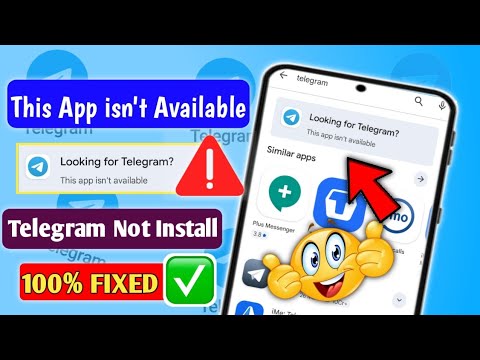Fix Telegram This App isn't Available Problem | Play Store Telegram Not Showing Problem Solution