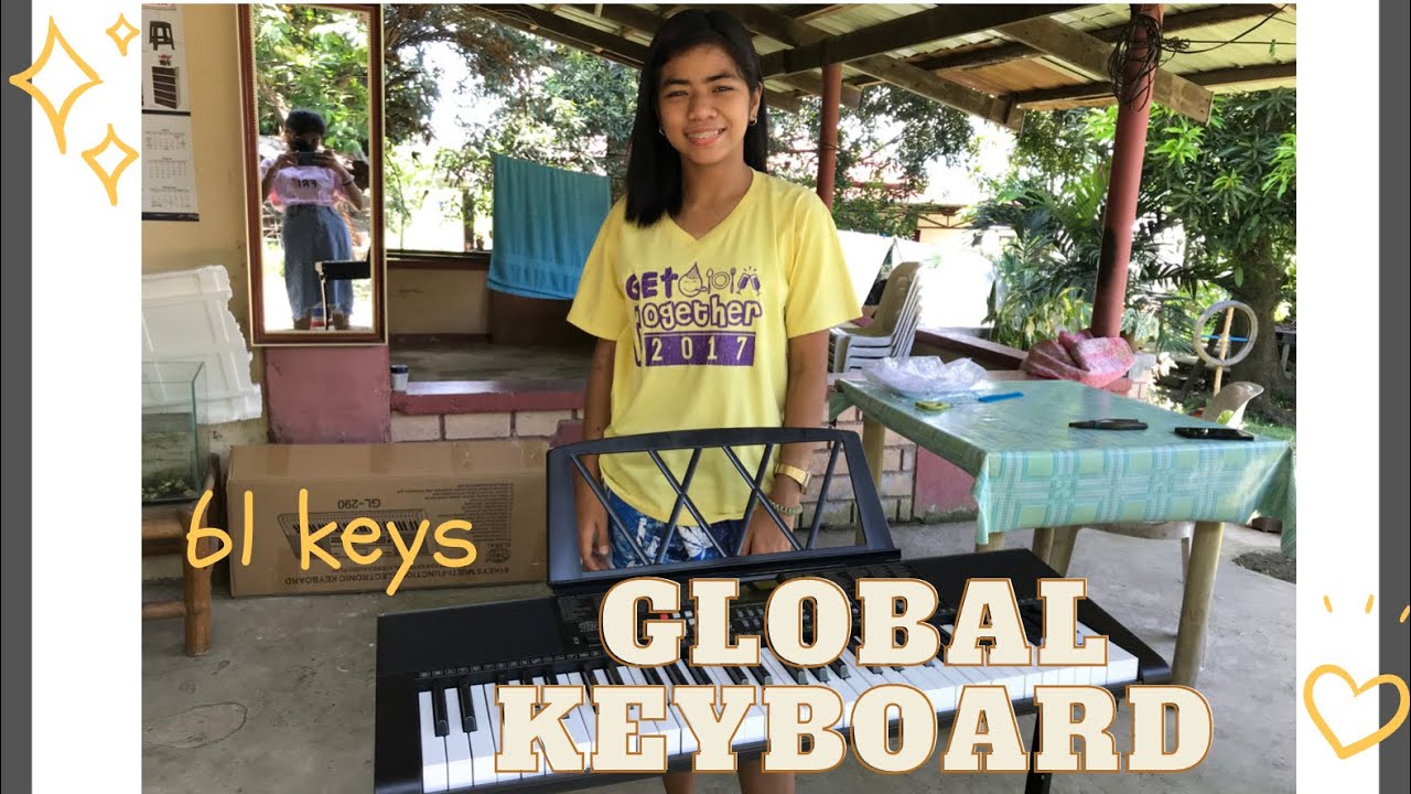 Global - 61 keys multi-functional Electronic Keyboard from Shopee - YouTube