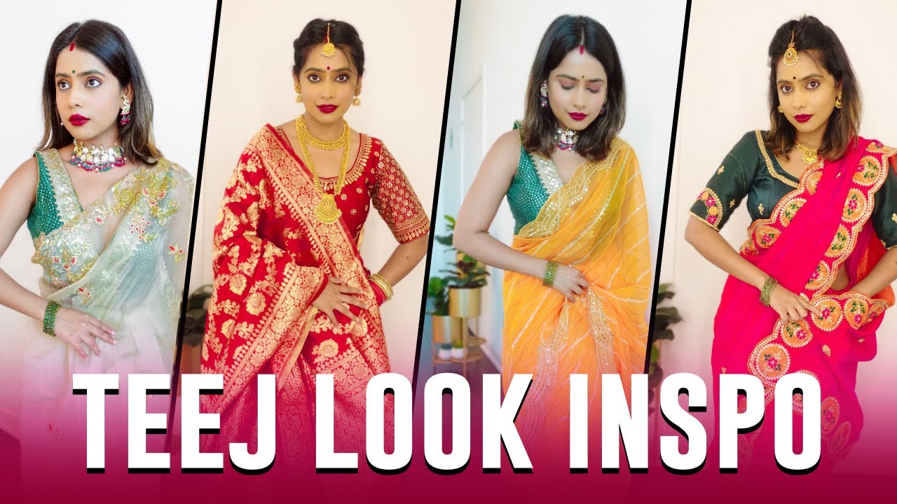 Teej Look Inspiration From My Saree Collection | Oolfat - YouTube