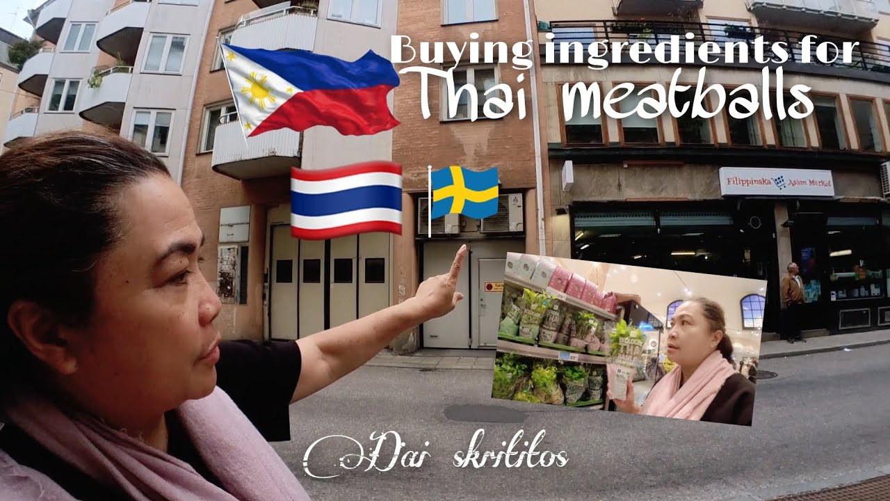 Buying ingredients for Thai meatballs! pt. 1 | Dai skrititos - YouTube