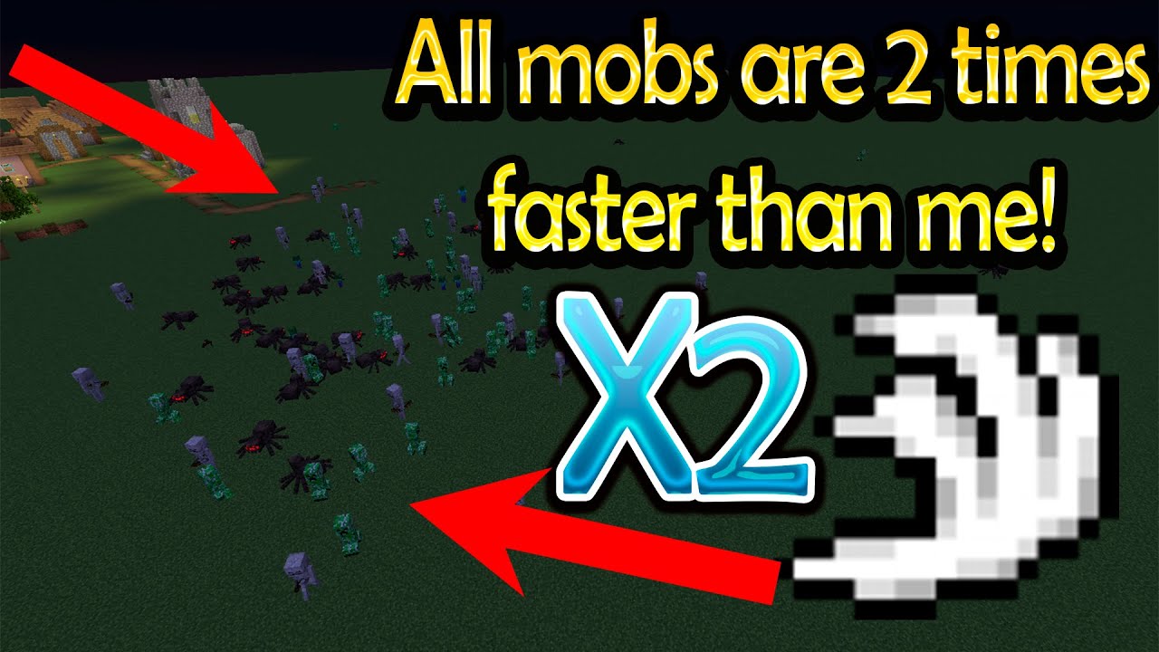 All mobs are twice as fast as me - How to make Minecraft harder and ...