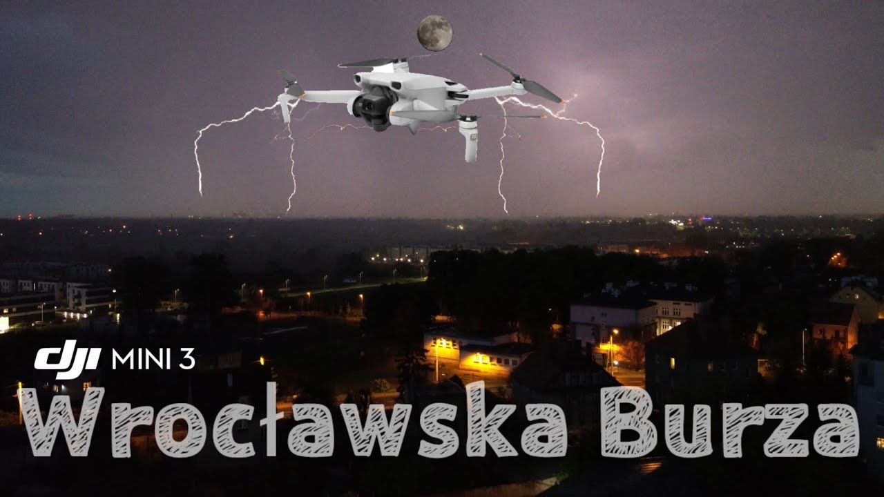 BURZA Wrocław PSIE POLE z DRONA - YouTube