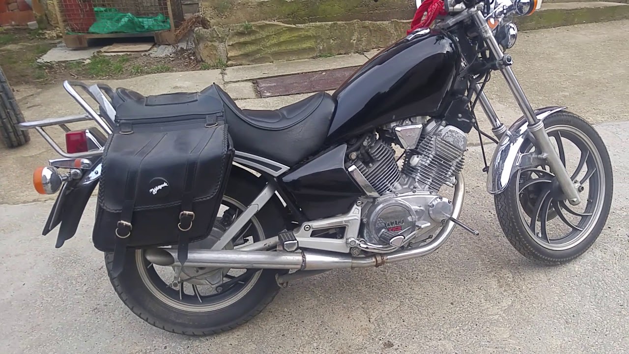 Yamaha XV 500 SE open pipe, exhoust sound. - YouTube