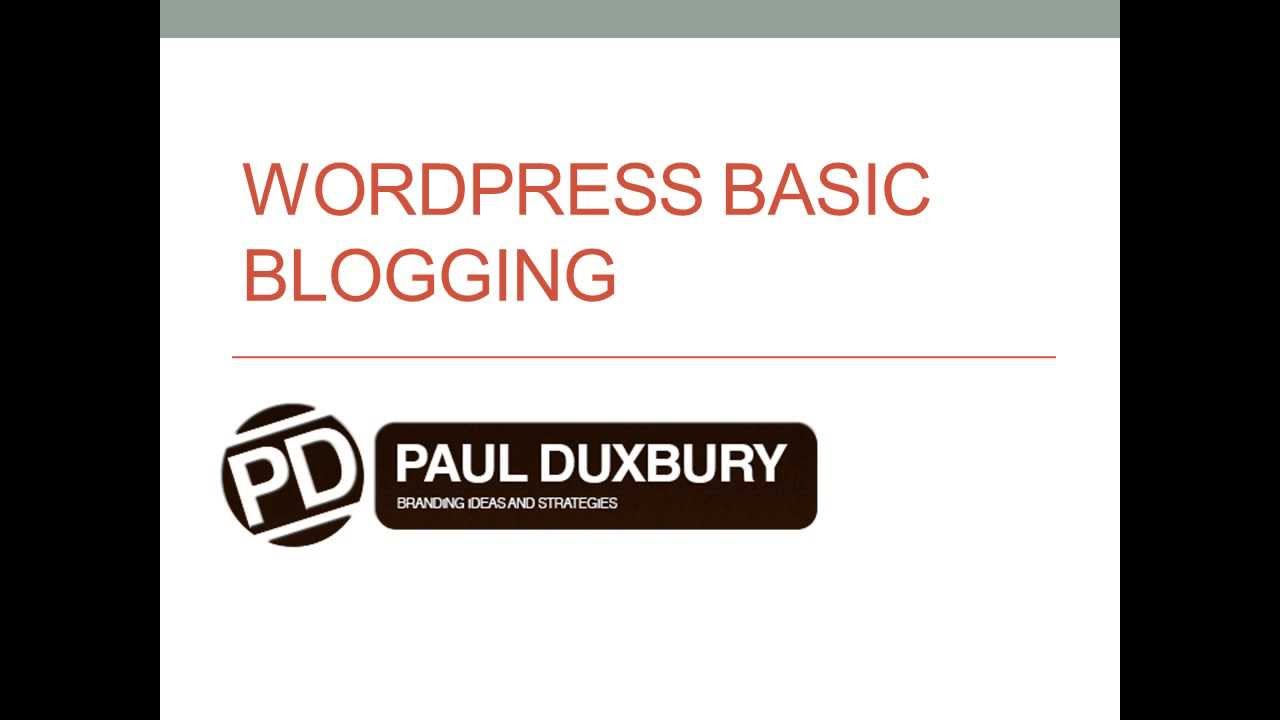 How To Start A Blog With WordPress - YouTube