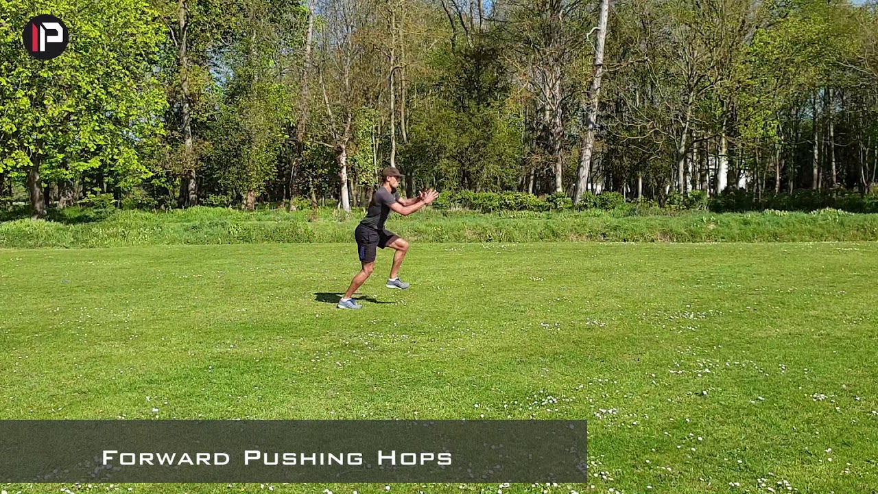 Hopping Forwards Push Side View Right Leg - YouTube