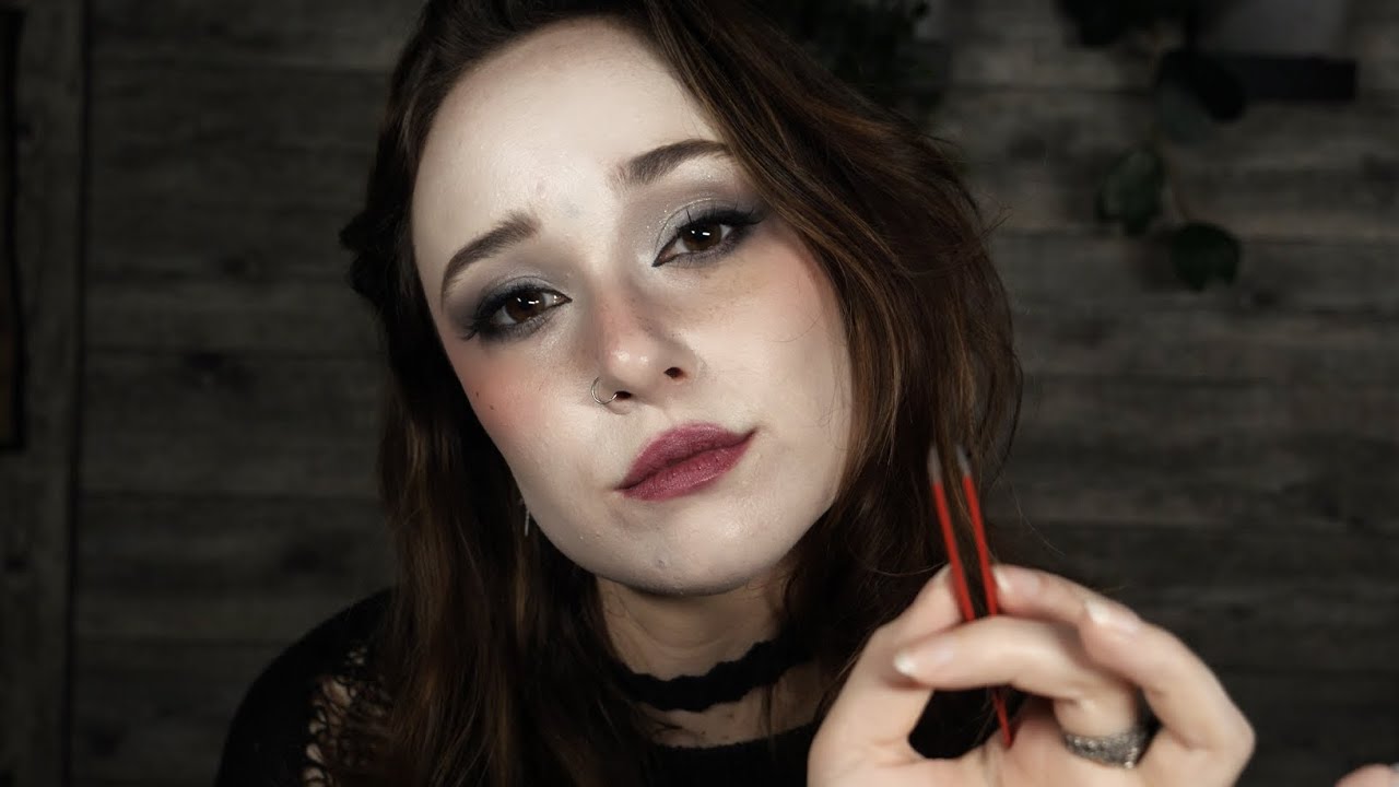 ASMR Goth Girl IGNORES You w/ Personal Attention | Face Touching, Hair ...