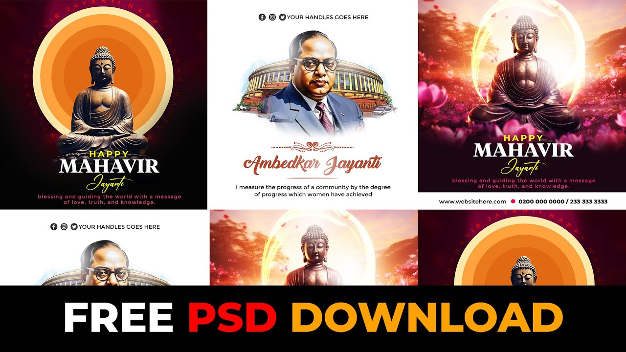 INDIA HOLIDAYS PSD BUNDLE (PART 1) | Photoshop Tutorial For Beginners ...
