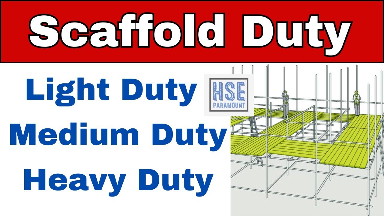 Scaffolding Duty | Light, Medium & Heavy Duty | Scaffold Load Capacity ...