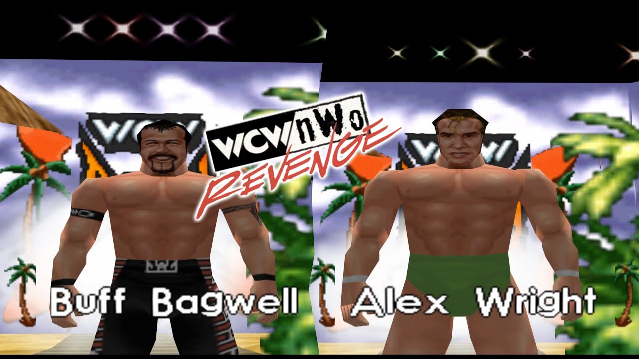 WCW/nWo Revenge | Buff Bagwell vs Alex Wright | Exhibition | RetroArch ...