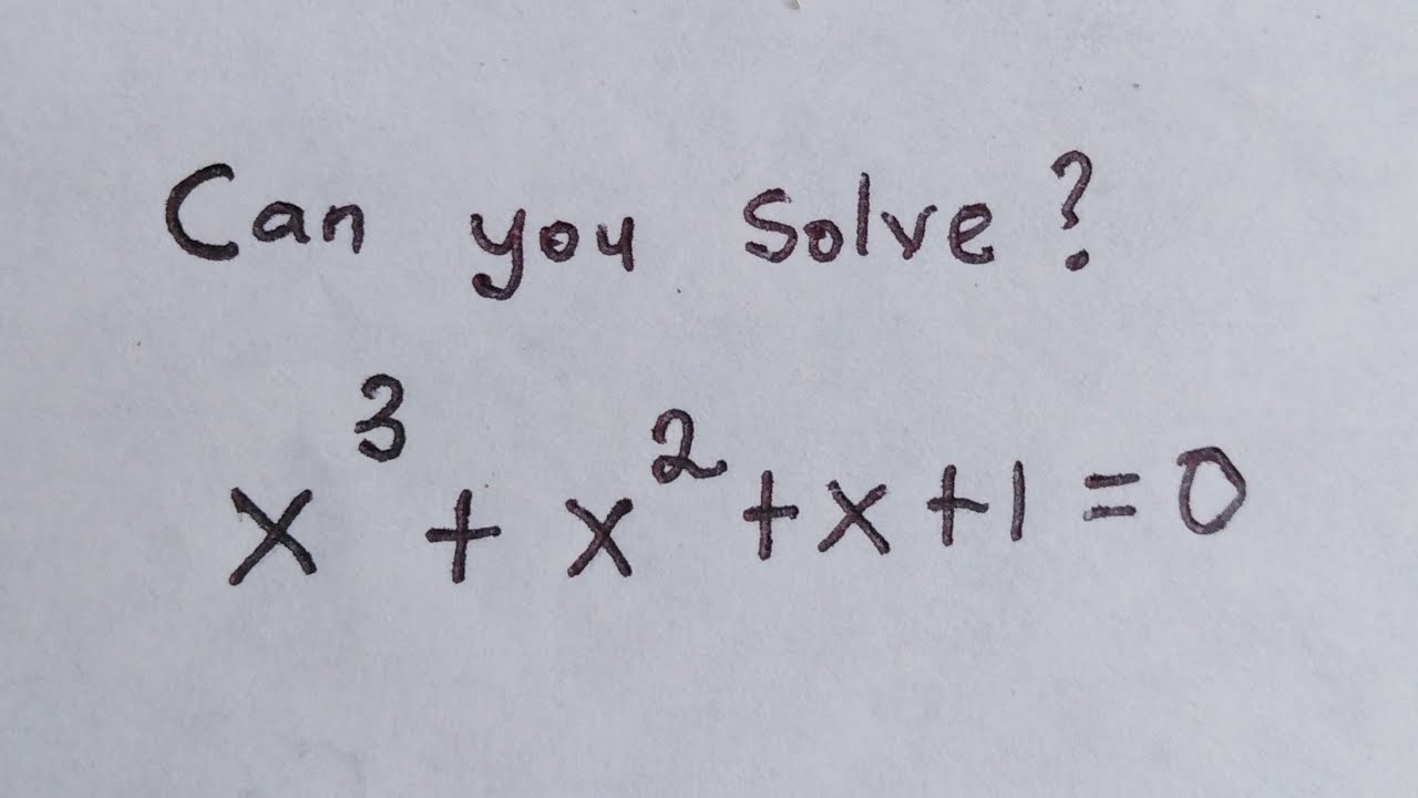 Nice cubic equation | can you solve ? - YouTube