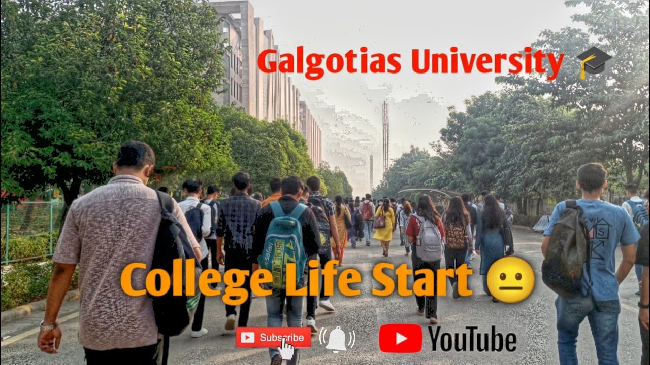 College Life start || 4th Vlog @GalgotiasUniversity_1 ...