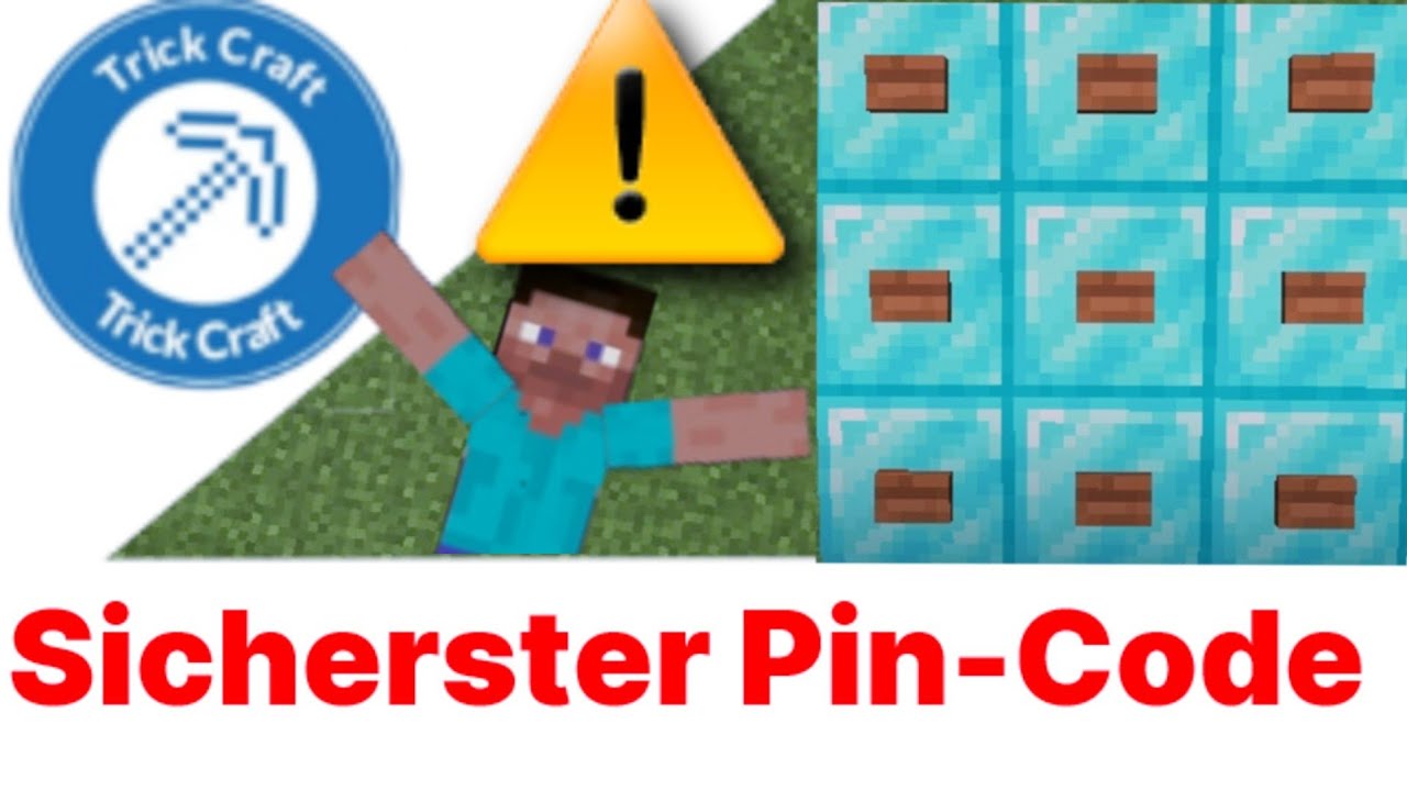 Pin Code in Minecraft/einfach und schnell erklärt-Sicherheitssystem mit ...