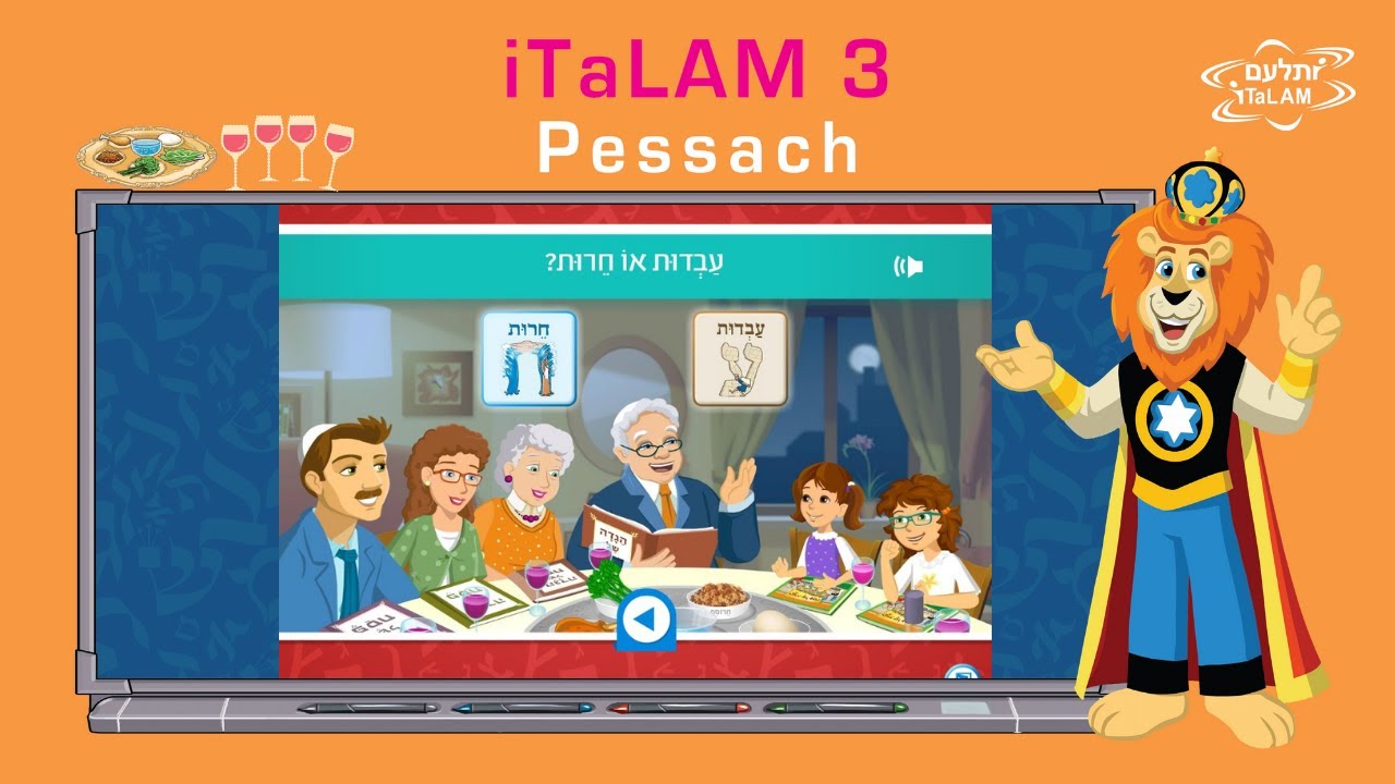 iTaLAM 3 סימני הפסח על שולחן הסדר מתקשרים לעבדות או לחירות - מתוך תכנית ...