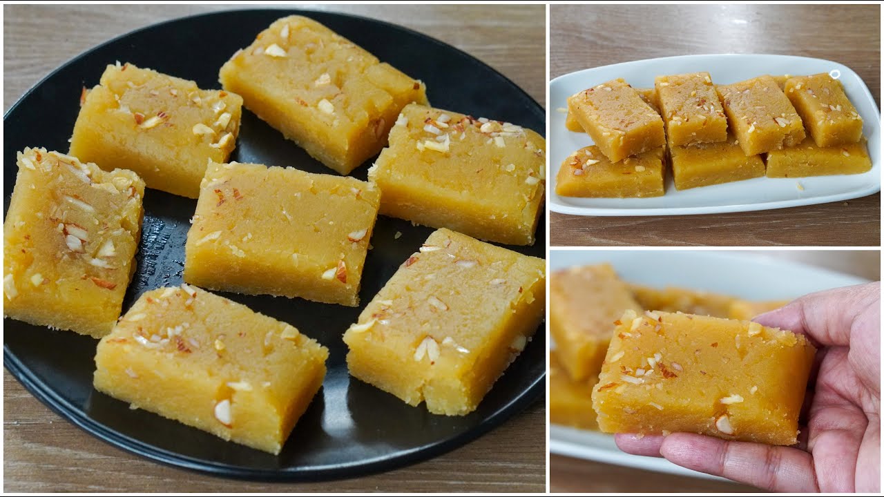 Maida Barfi Recipe | Easy Sweets Recipe | Flour Sweets Recipe - YouTube