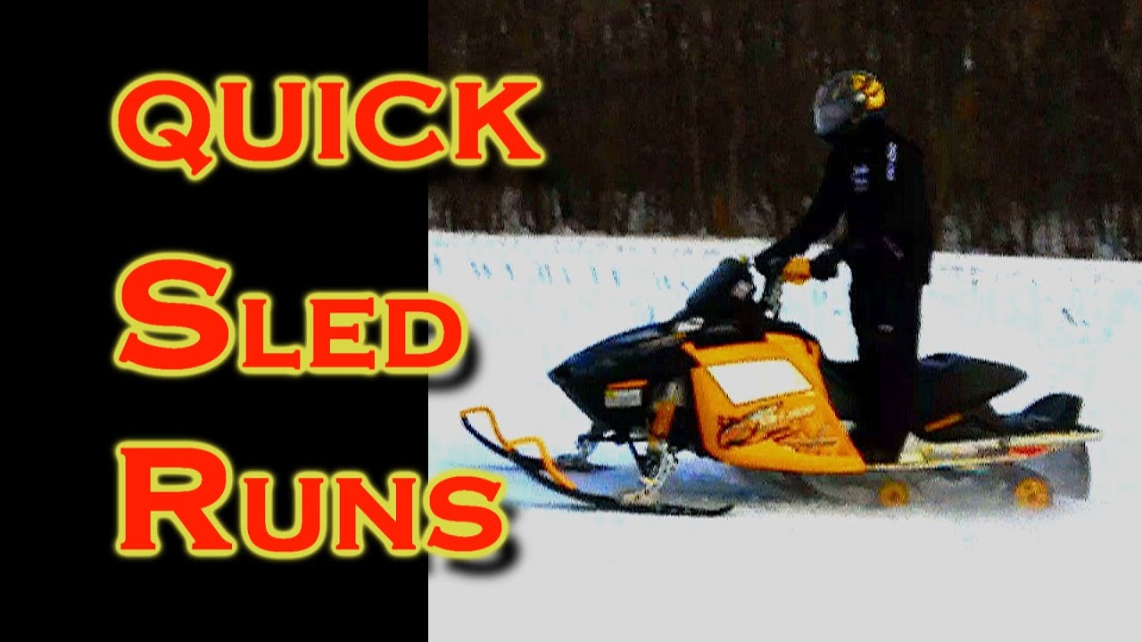 Quick Sled Runs in Pavilion, NY - YouTube