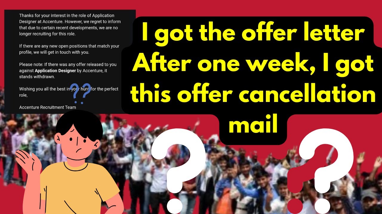 Employer cancelled offer letter after acceptance | Career Podcaster # ...