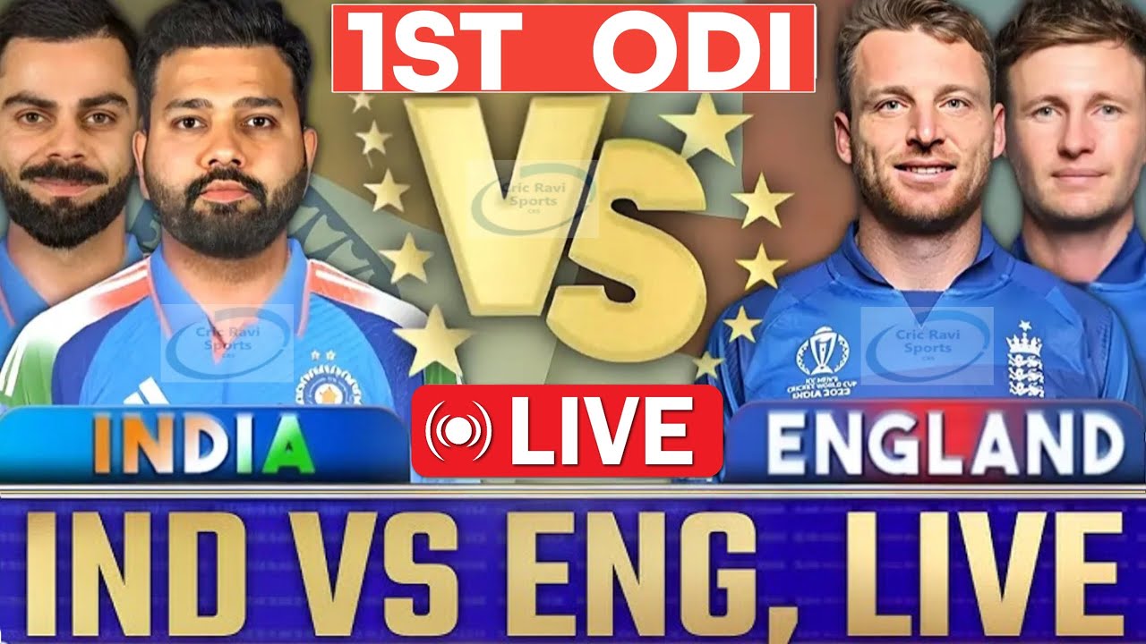 🔴 Live - India vs England 1st ODI NAGPUR Live Score Today । IND vs ENG ...