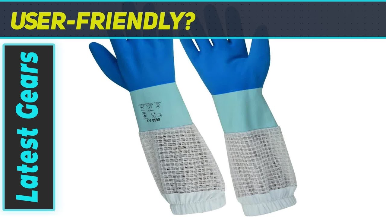 Rubber Beekeeping Gloves - Three-Layer Mesh Full Sleeve Gloves for ...