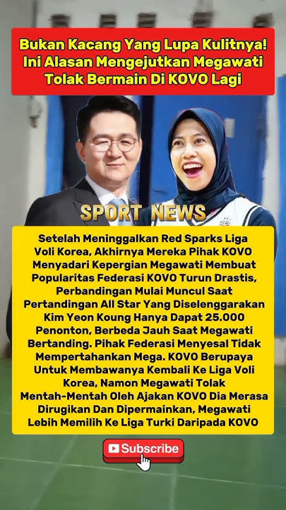 Federasi KOVO Dibuat Bungkam Mendengar Penolakan Megawati Hangestri #proliga #shorts #vleague ...