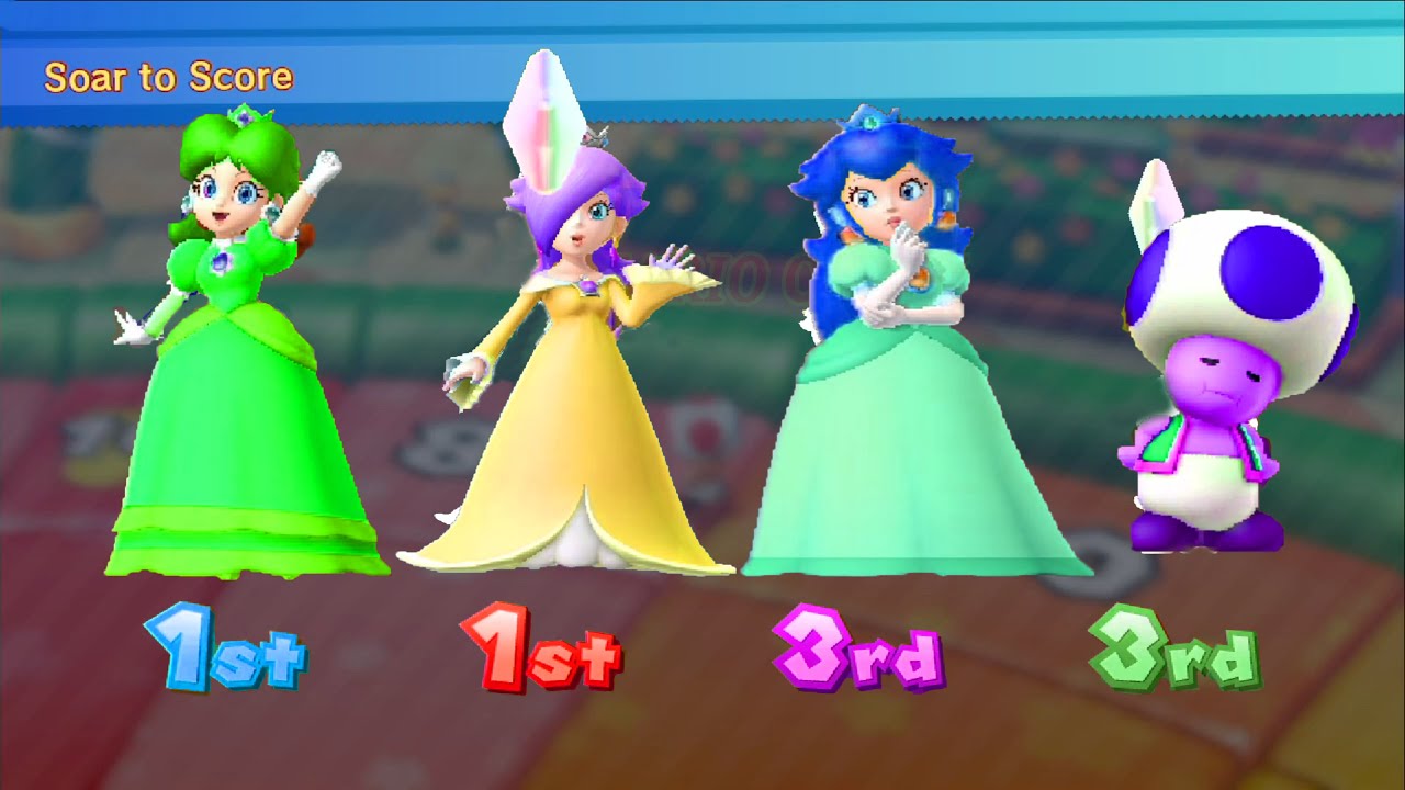 Mario Party 10 Custom Maps - Daisy vs Peach vs Toad vs Rosalina - YouTube