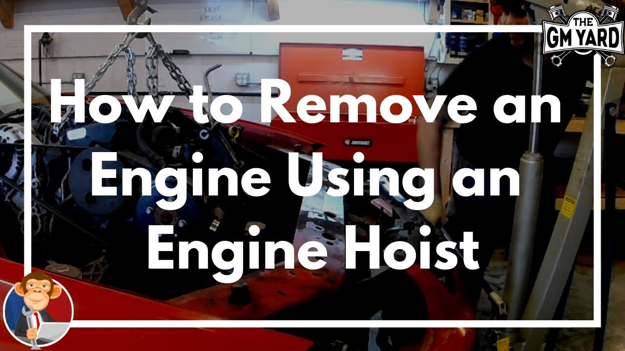 How to Use an Engine Hoist to Pull Out an Engine on a 2003 Chevrolet ...