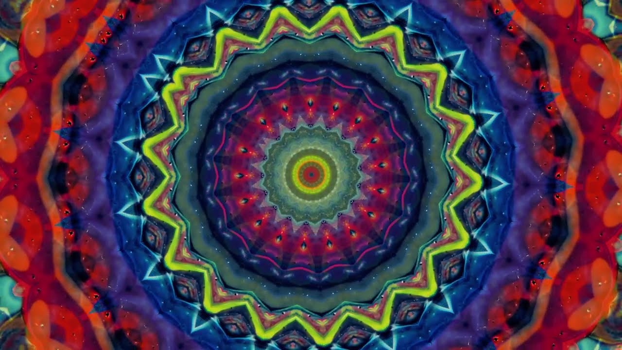 2 HRS of 4K Psychedelic Visuals with Colorful Trippy Mandala Portal to ...