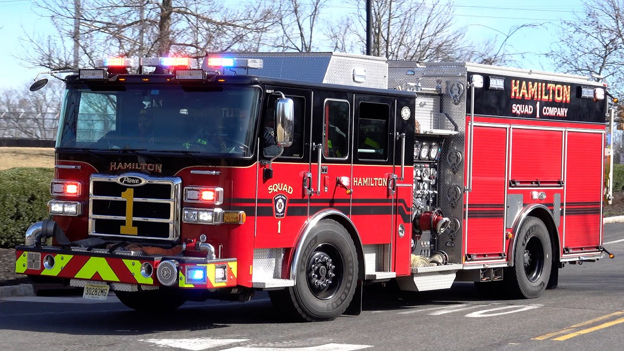 Hamilton Fire Department Squad 10-1 Responding - YouTube