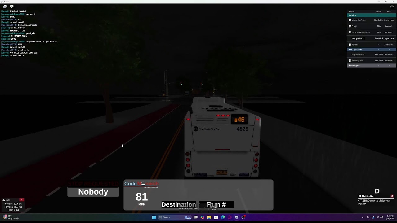 Roblox: Operating a uncapped 2011 XD40 on the B46 - YouTube
