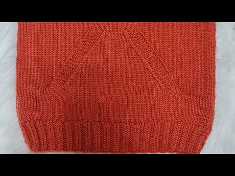 🧶TERS DÜZ ÖRGÜ | Şiş İle Çocuk Süveter Örgü Modeli | Kanguru Cep Yapımı | Kolay Örgü | Part1🧶