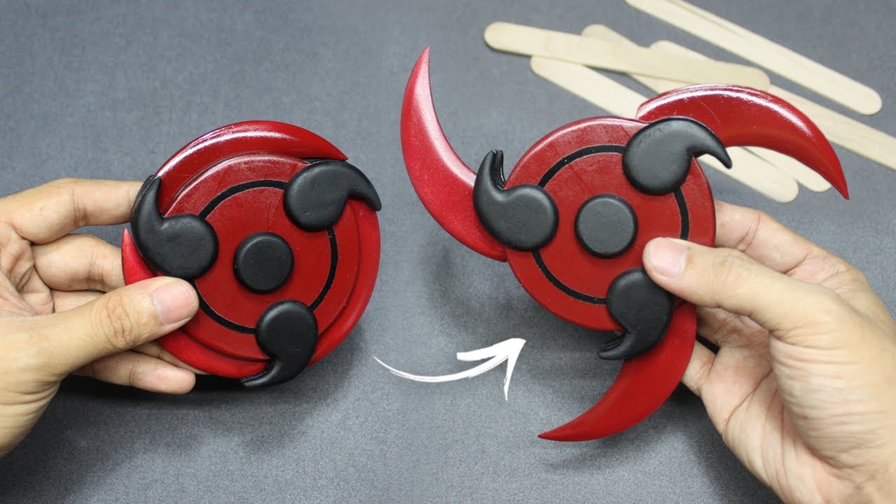 Make a Cool (Sharingan) Shuriken from Popsicle Sticks - V3 | Easy DIY ...