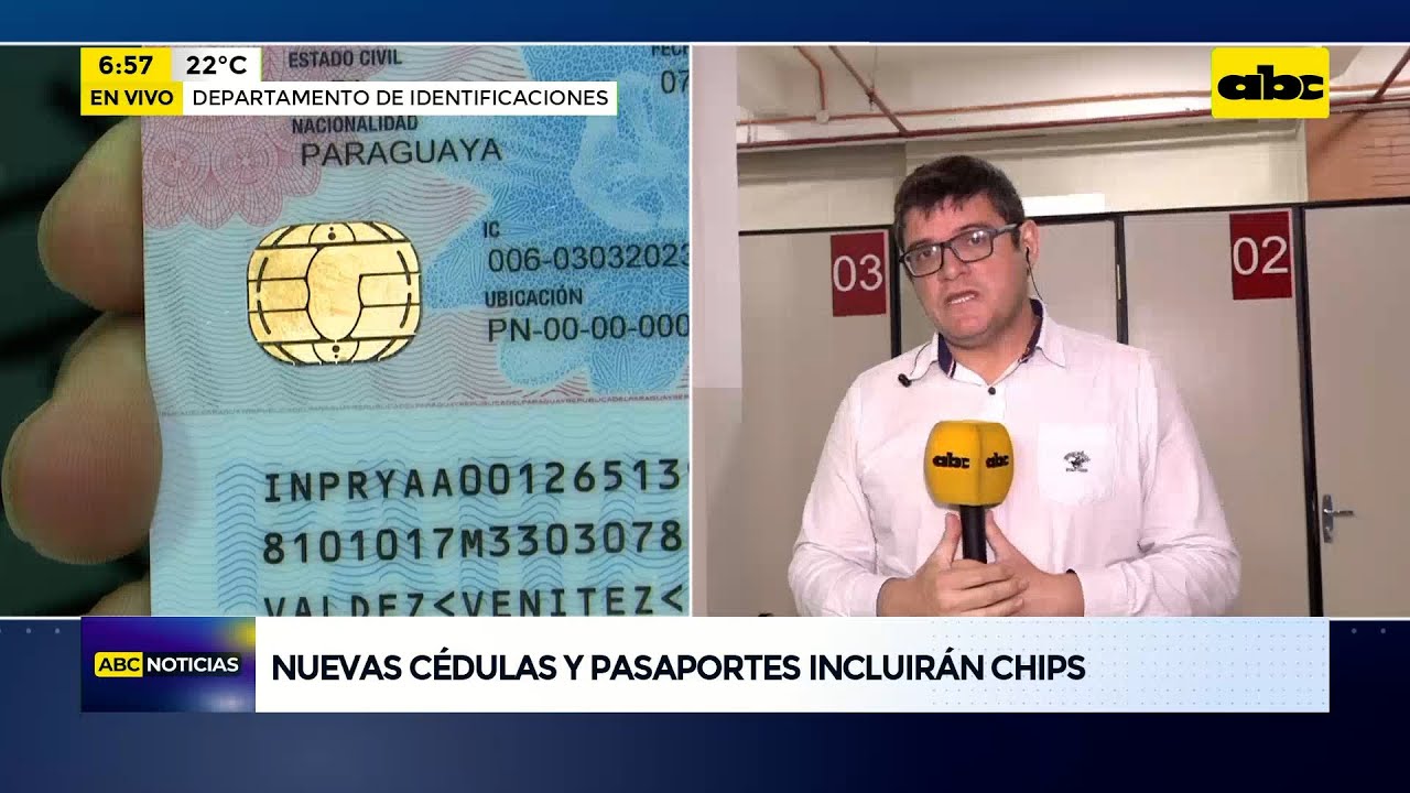 Nuevas cédulas y pasaportes incluirán chips - YouTube
