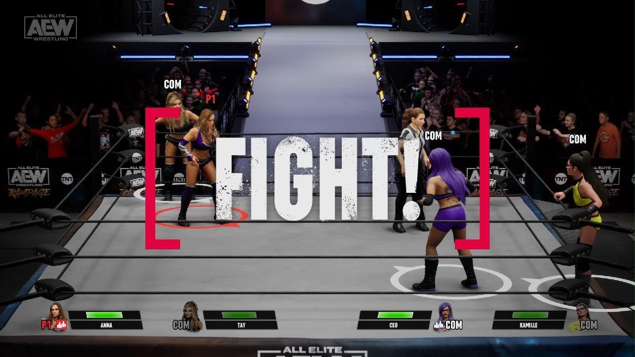 AEW: Fight Forever TayJay vs MoneBricks Tag-Team Match - YouTube
