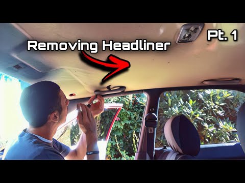 REMOVING HEADLINER STEP BY STEP! (Pt. 1) | 93-97 Toyota Corolla
