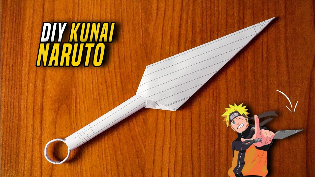 Cara Membuat Kunai Naruto dari Kertas Buku Tulis - DIY Kunai - YouTube