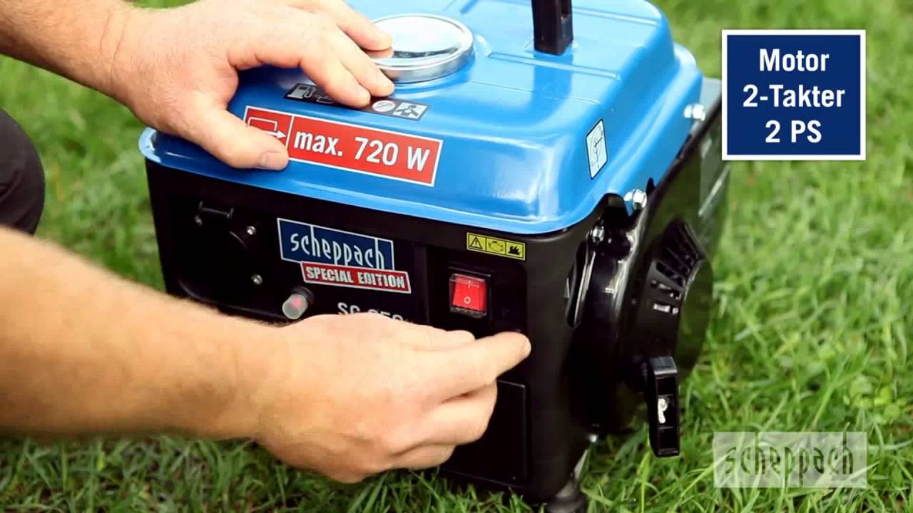 GENERATORE SG 950 SCHEPPACH VIDEO - YouTube