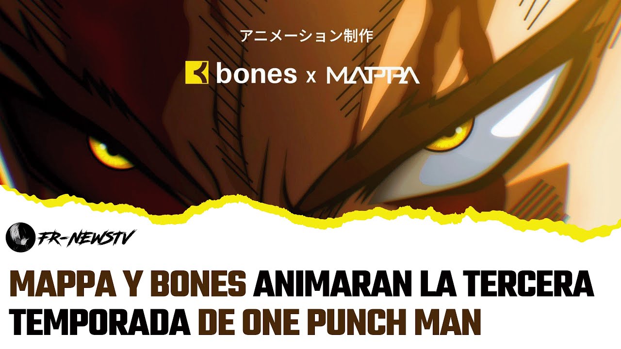 MAPPA Y BONES ANIMARAN LA TERCERA TEMPORADA DE ONE PUNCH MAN - YouTube