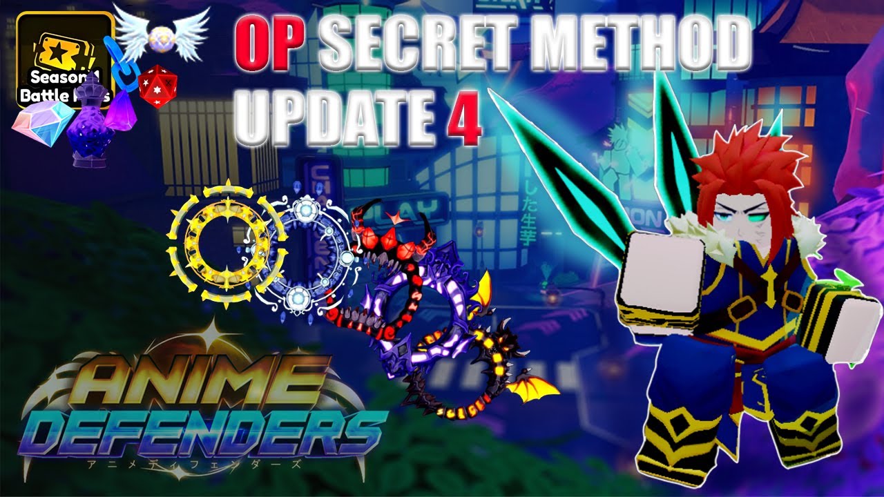 How To Get *NEW OP* Update 4 *SECRET* Units In Anime Defenders *NEW ...