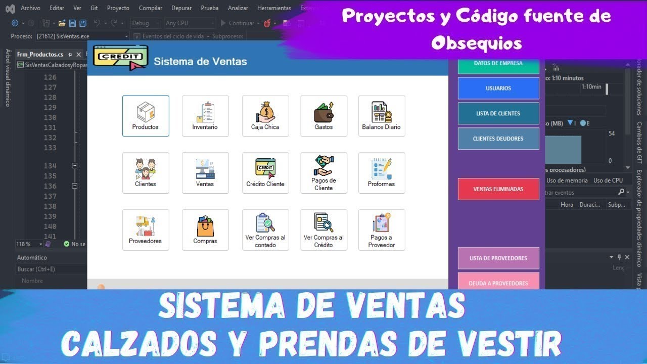 Proyecto y Código fuente 2023: Sistema de Ventas Calzados y Prendas de Vestir (Visual C Sharp ...