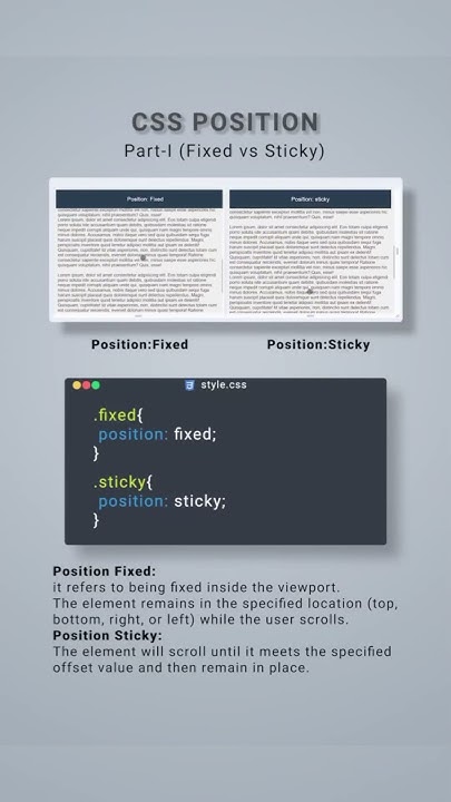 📍 Css Position Explained Part 1 Master Layouts 🎥🔥shorts