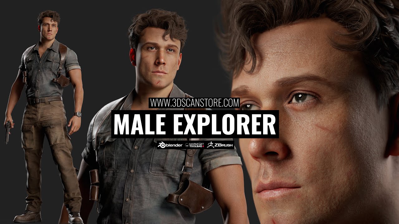 Male Explorer - Game Res Model - YouTube