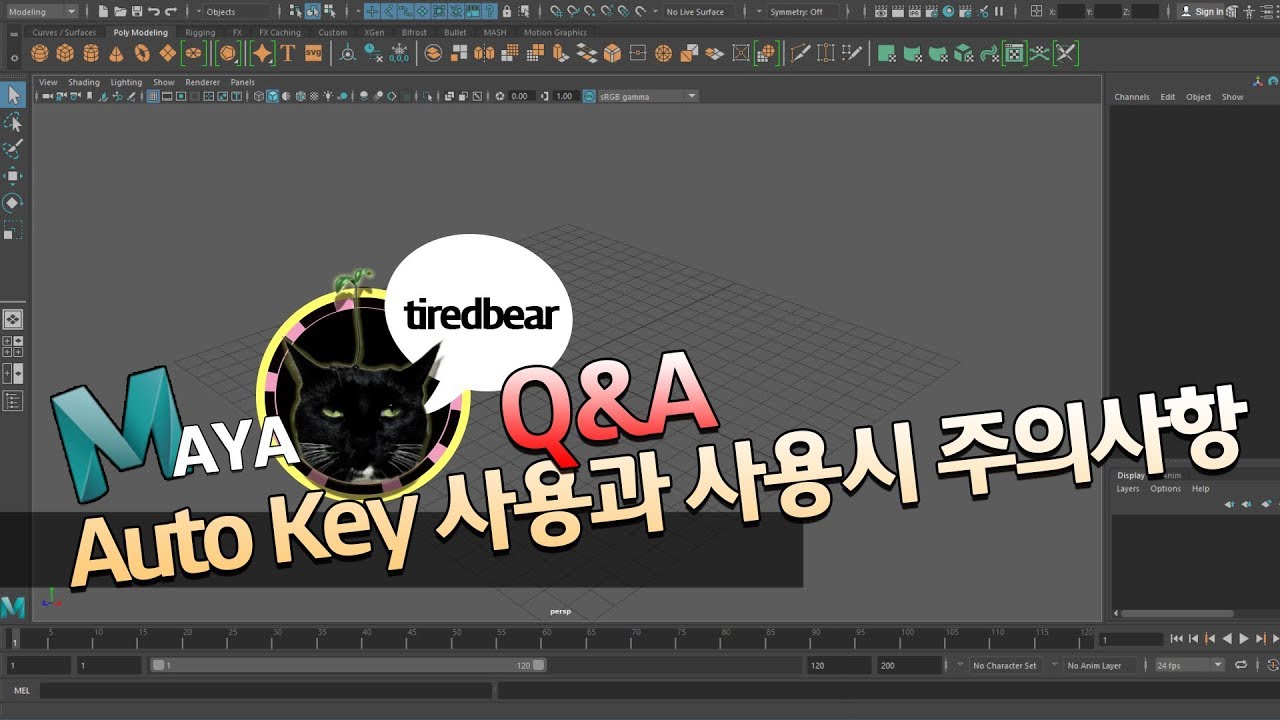 Maya QnA Auto Key 사용과 사용시 주의사항 - YouTube