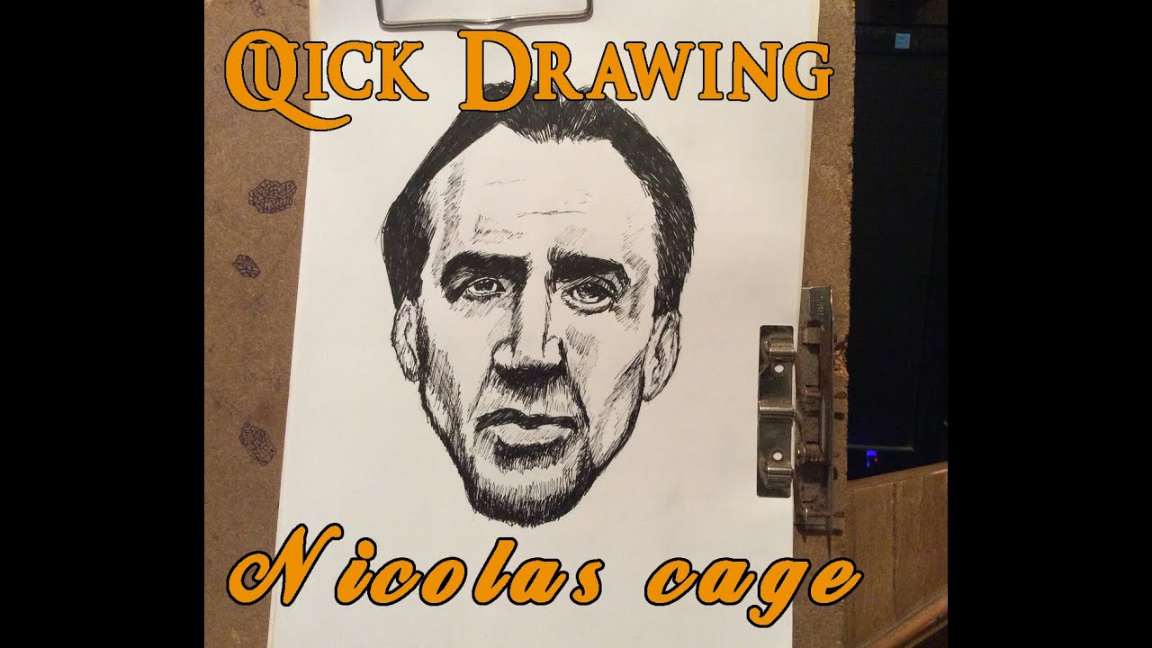 Nicolas cage Quick Drawing - YouTube