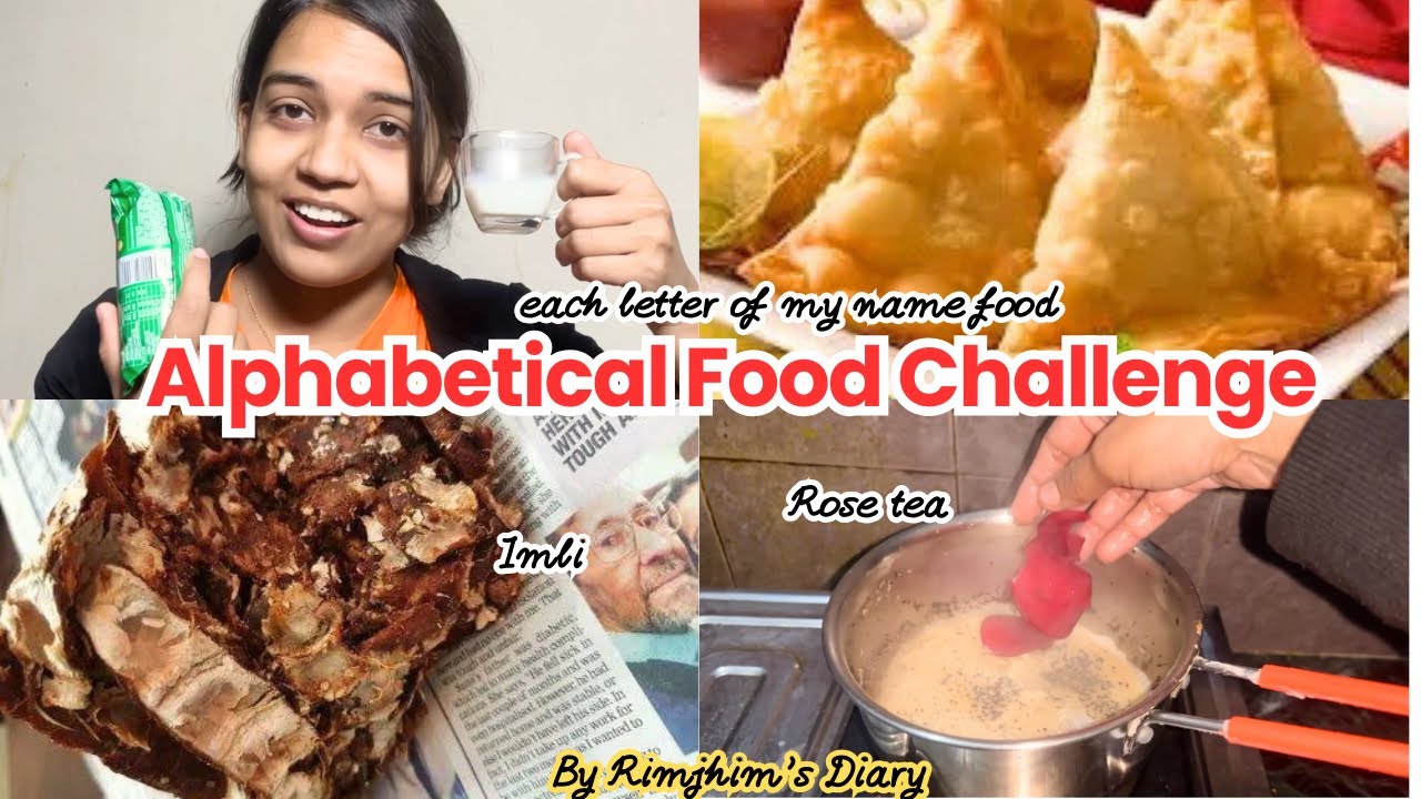 ALPHABETICAL Food Challenge| 24 HOURS Challenge| Hostel Edition - YouTube