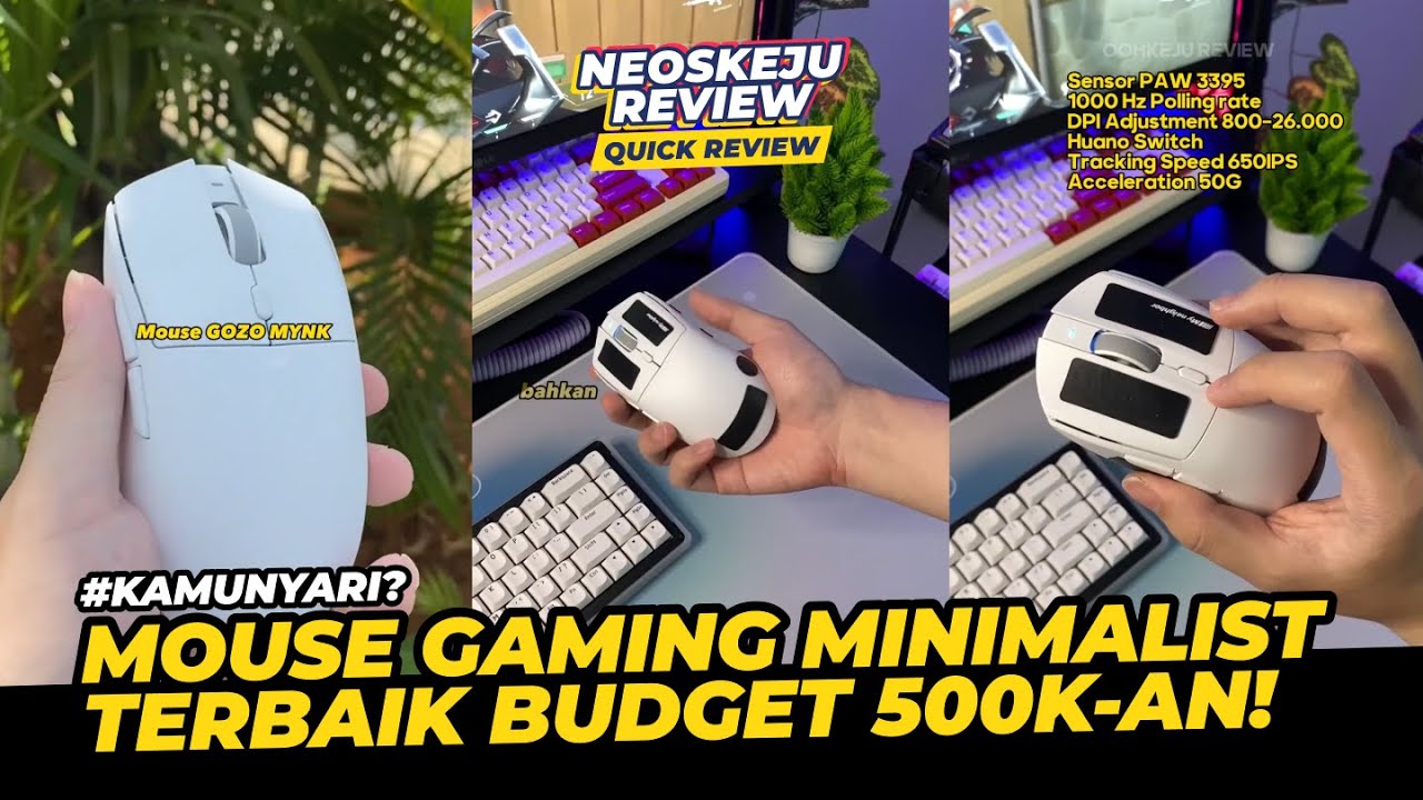 Mouse Gaming Minimalist dengan spek terbaik dan terbudget! - GOZO Mouse ...