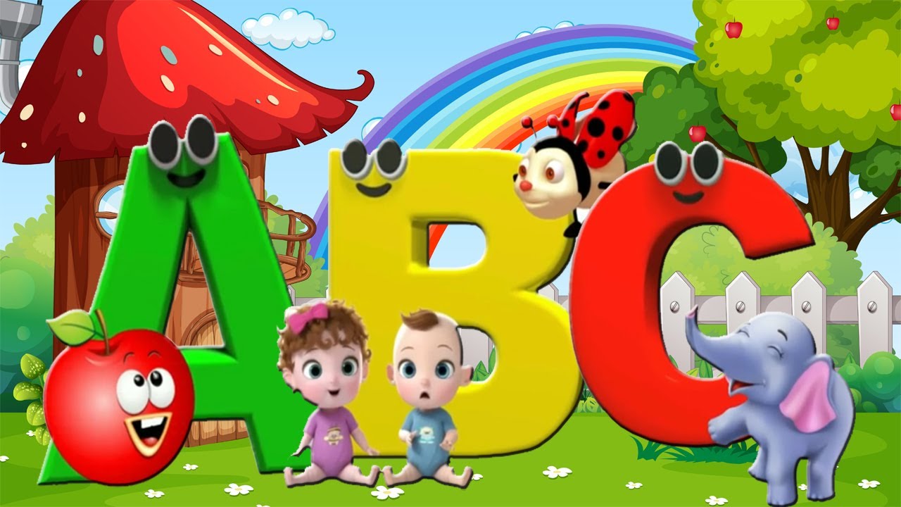 ABC Phonics Song with Two Words | Learn the Alphabet for Kids | A for ...